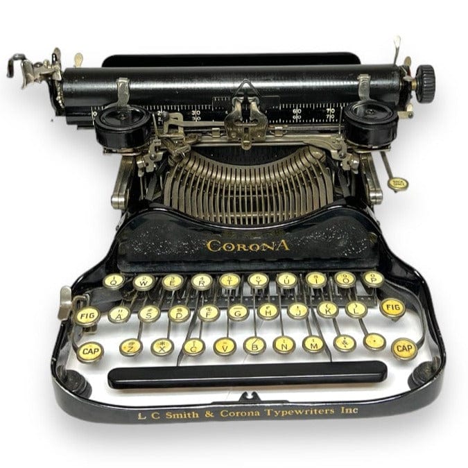Corona 3 (Black on Black) Folding Typewriter – Toronto Typewriters
