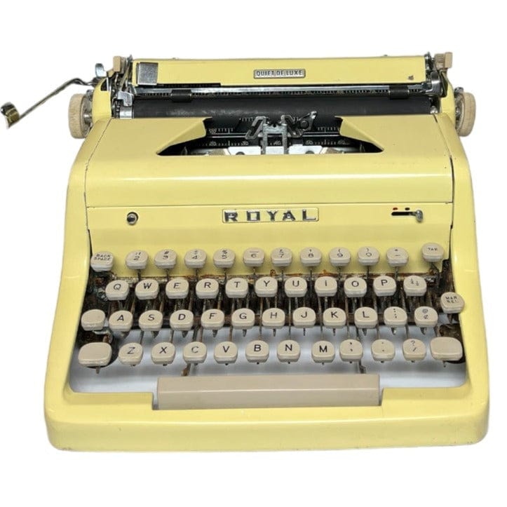 Royal Quiet Deluxe (Sunbeam Yellow) Typewriter – Toronto Typewriters