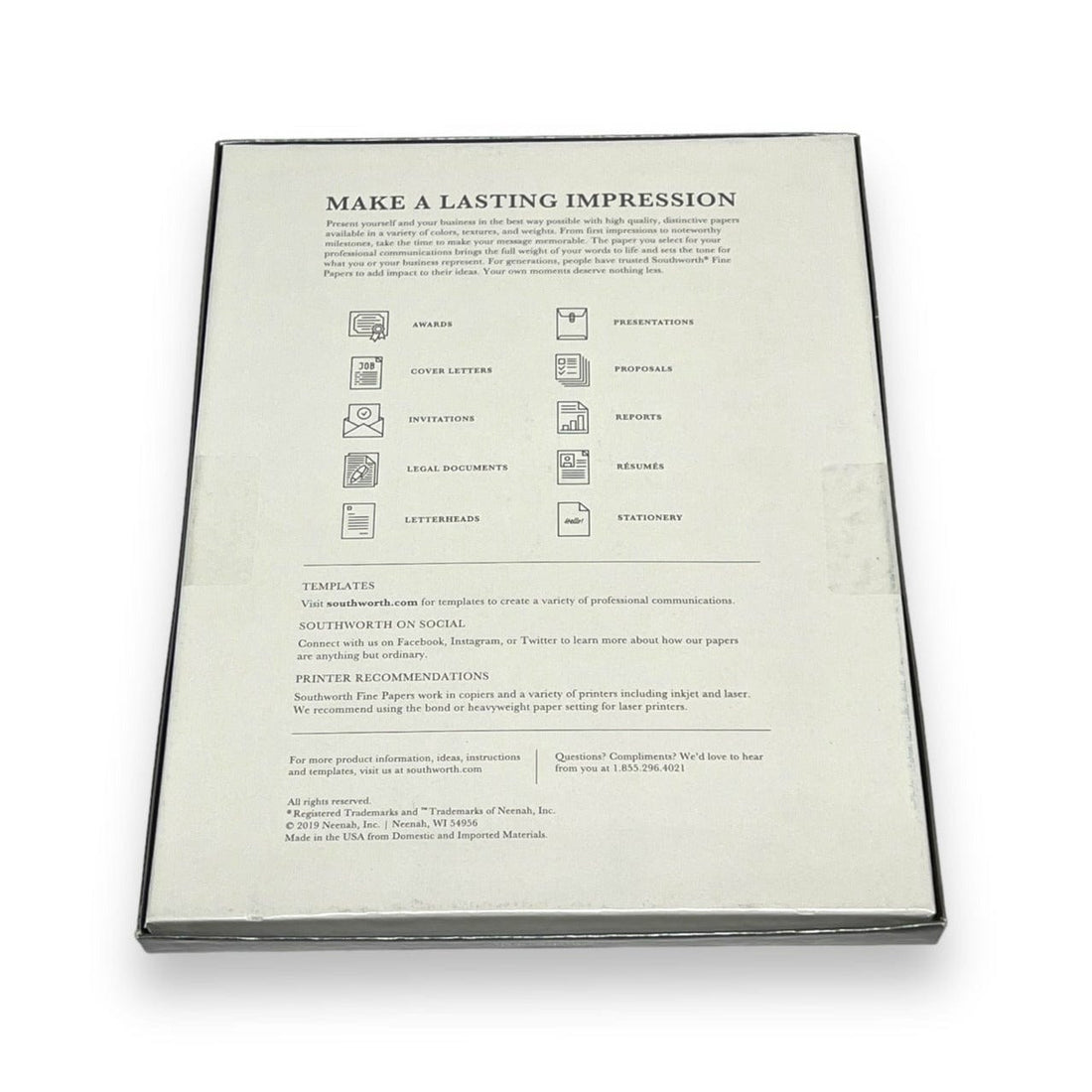 Typewriter Paper - White Linen – Toronto Typewriters